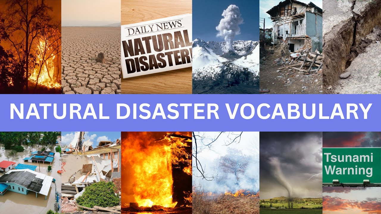 Natural Disaster Names Vocabulary | Learn about Natural Disasters - YouTube