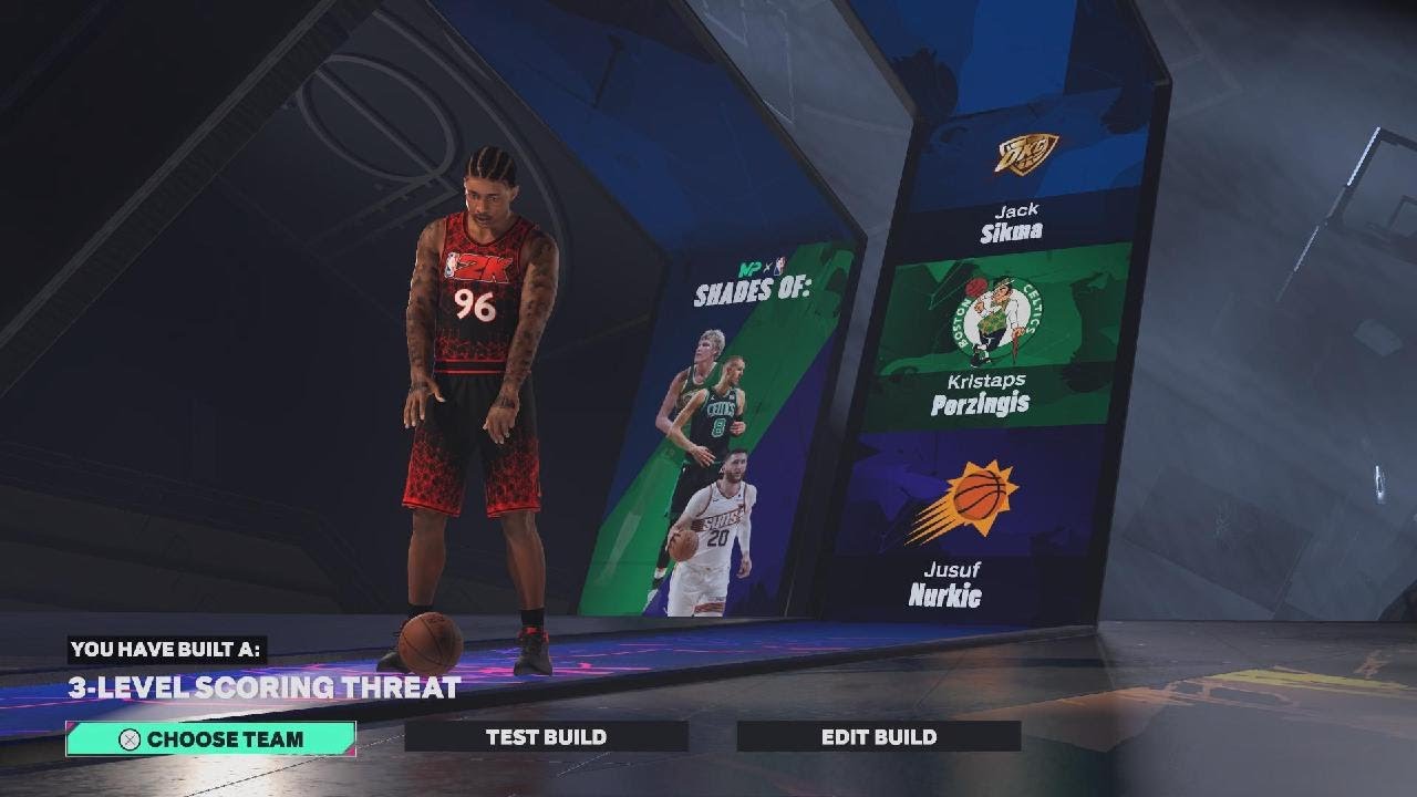 NBA 2K25 CENTER BUILD - 3-LEVEL SCORING THREAT (7'0) - YouTube