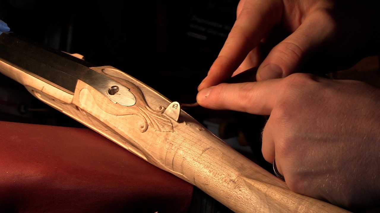 Can I fix this? | Kibler Woodsrunner Flintlock Carving - YouTube