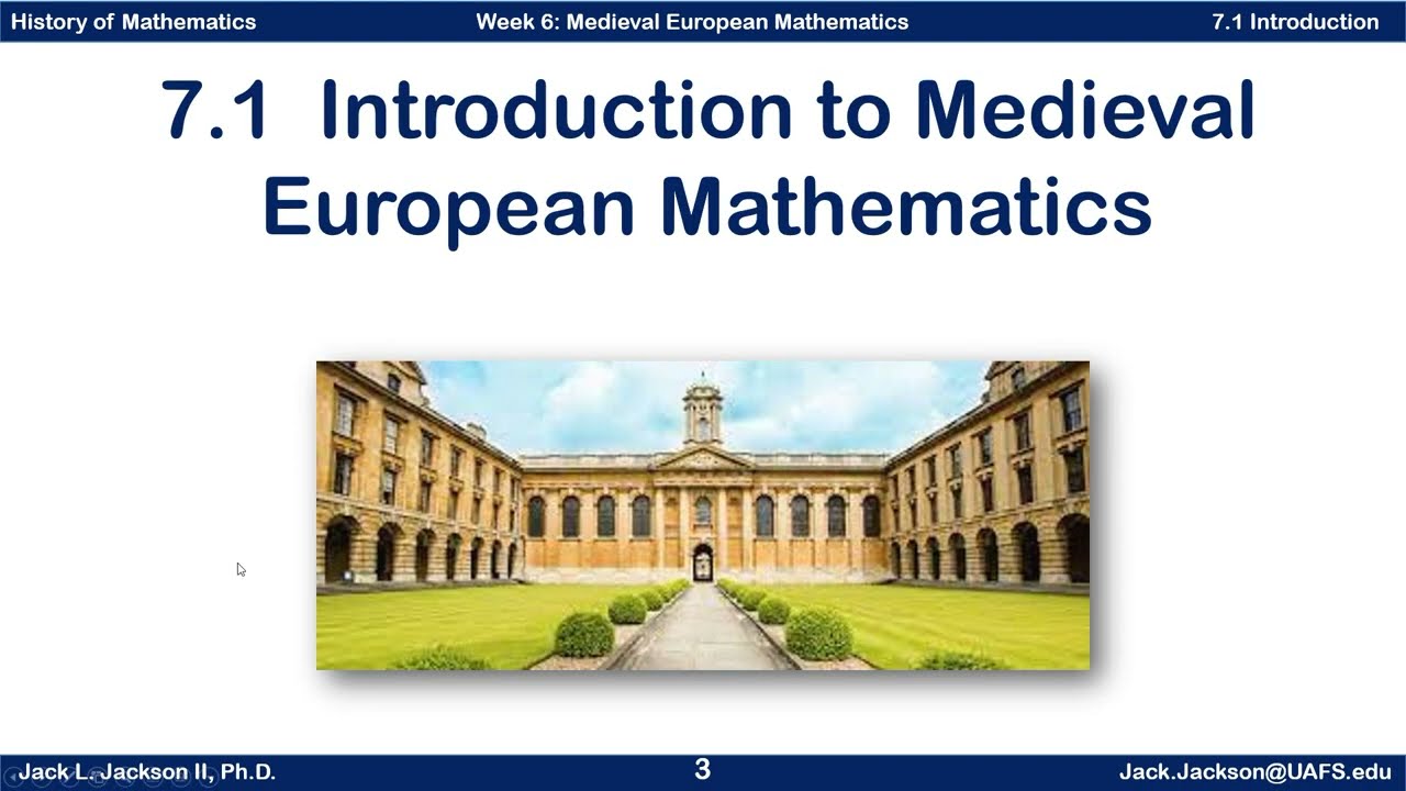 Math History 7.1 Medieval European Mathematics - YouTube