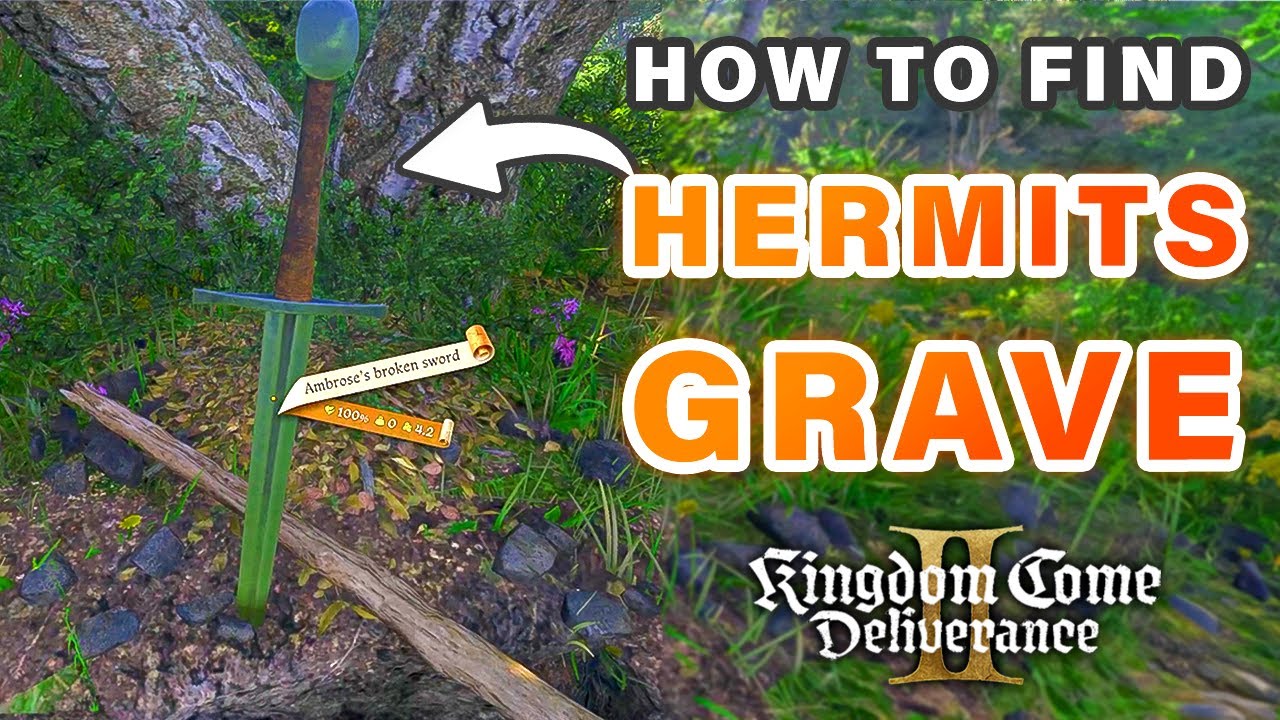 Where to find Hermit's Grave & Sword | Hermit Side Quest Kingdom Come Deliverance 2 - YouTube