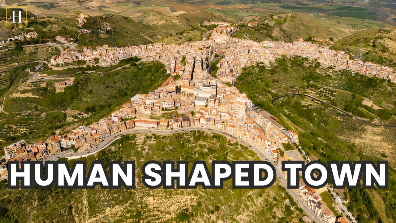 Human Shaped Town - Centuripe Sicily Italy - YouTube