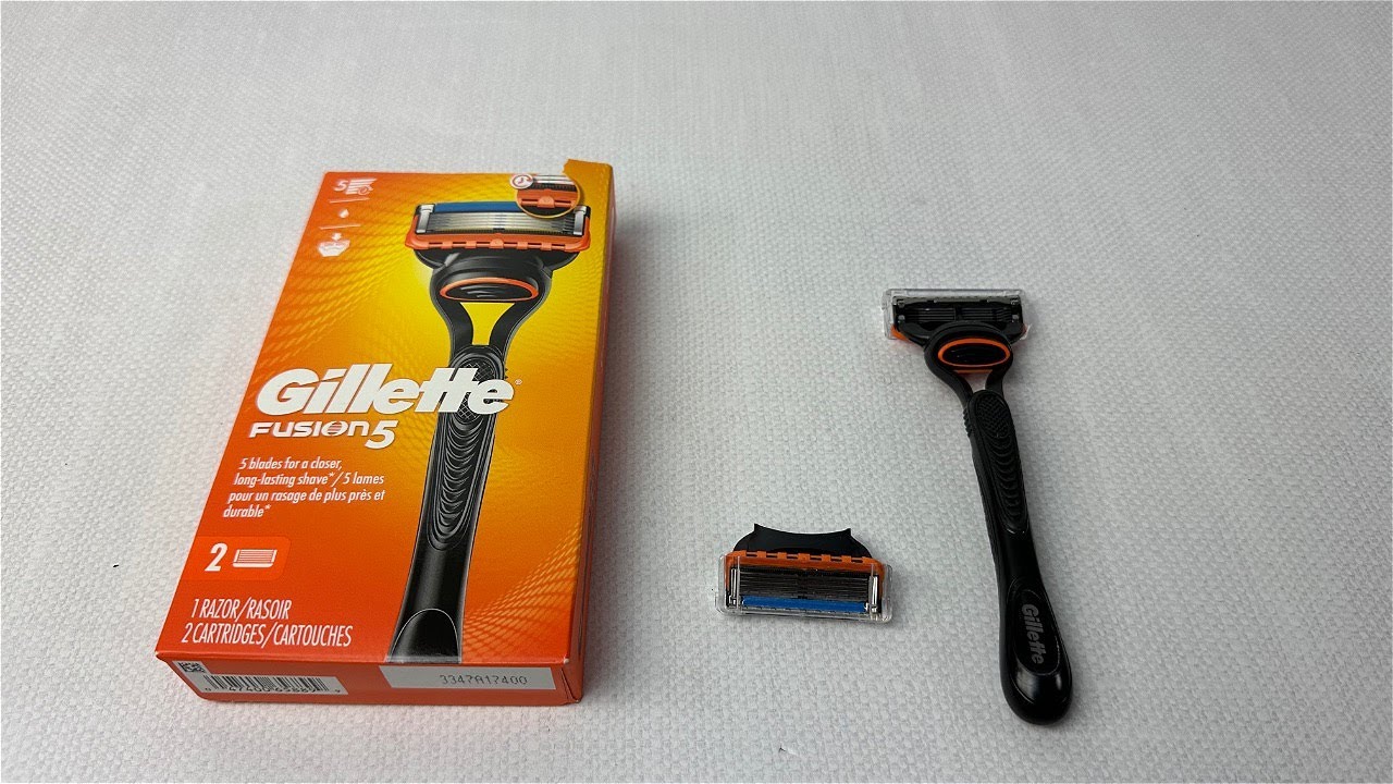 Gillette Fusion5 Razor Kit - Comes with Handle and 2 Blades - YouTube