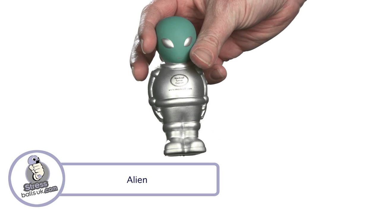 Alien Shaped Stress Ball - YouTube