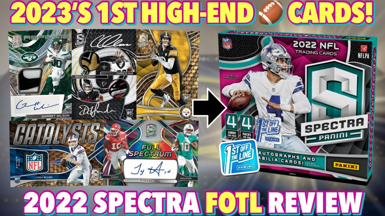 THE FIRST HIGH-END 🏈 CARDS OF 2023! 🔥 2022 Panini Spectra Football FOTL ...
