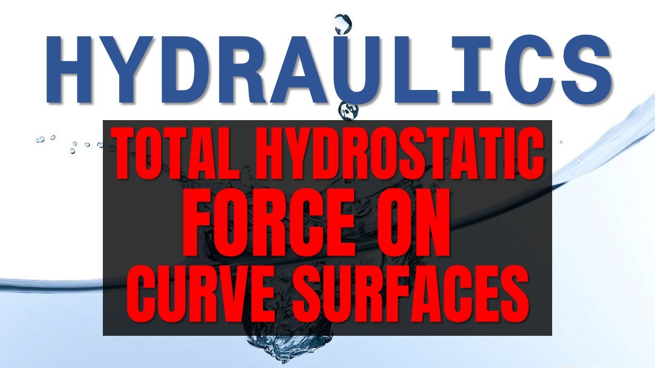 Hydraulics | Total Hydrostatic Force on Curve Surfaces - YouTube