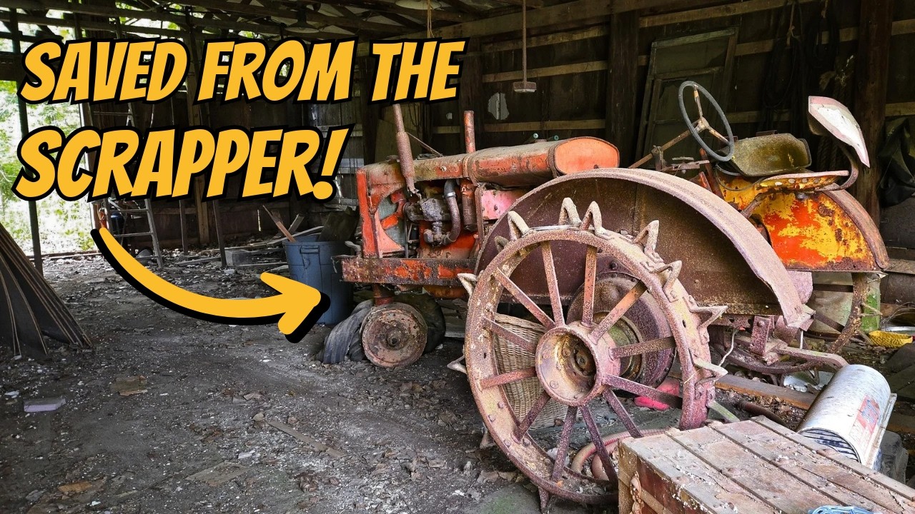 Recovering THREE Antique Tractors! Saved From the Scrap Yard! - YouTube