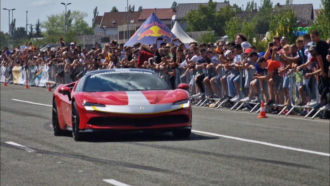 Ferrari SF90 Stradale - Acceleration, sounds, revs, launch control ...