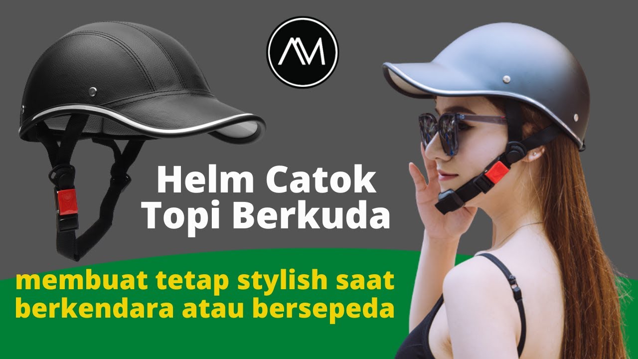 Helm Sepeda Catok model Topi Berkuda - YouTube