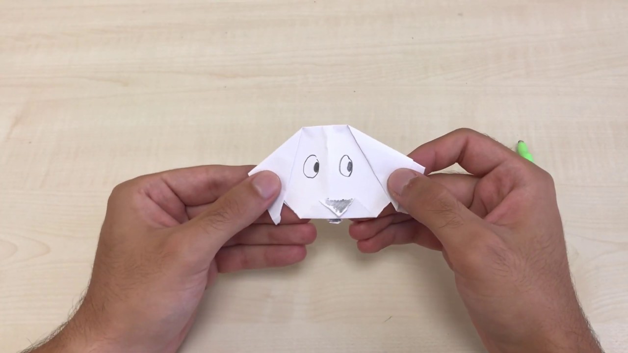 Como Hacer un Perro de Origami (How to make an origami dog) - YouTube