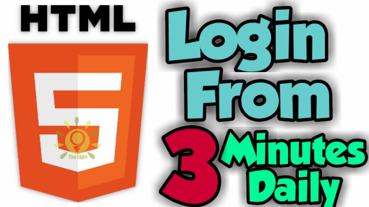 Simple Login From using html | how to create login form using html for ...
