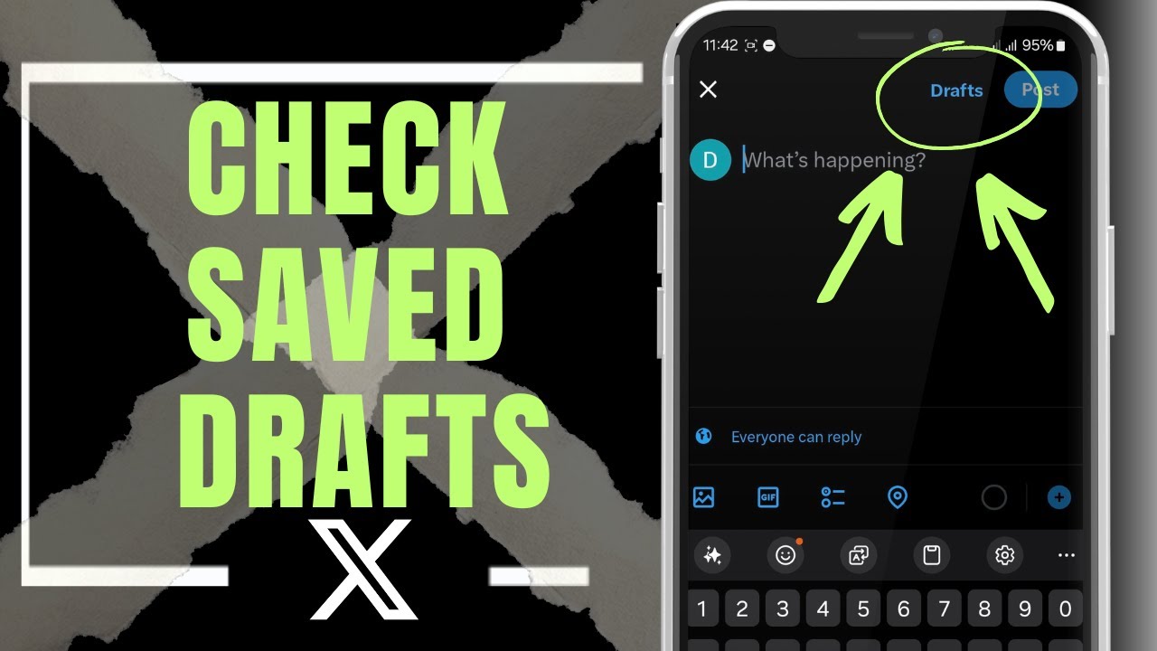 How To Check Saved Drafts On Twitter (X) | 2025 - YouTube