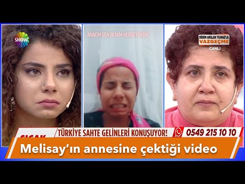 Melisay'ın annesine gönderdiği görüntüler canlı yayında | Didem Arslan Yılmaz'la Vazgeçme