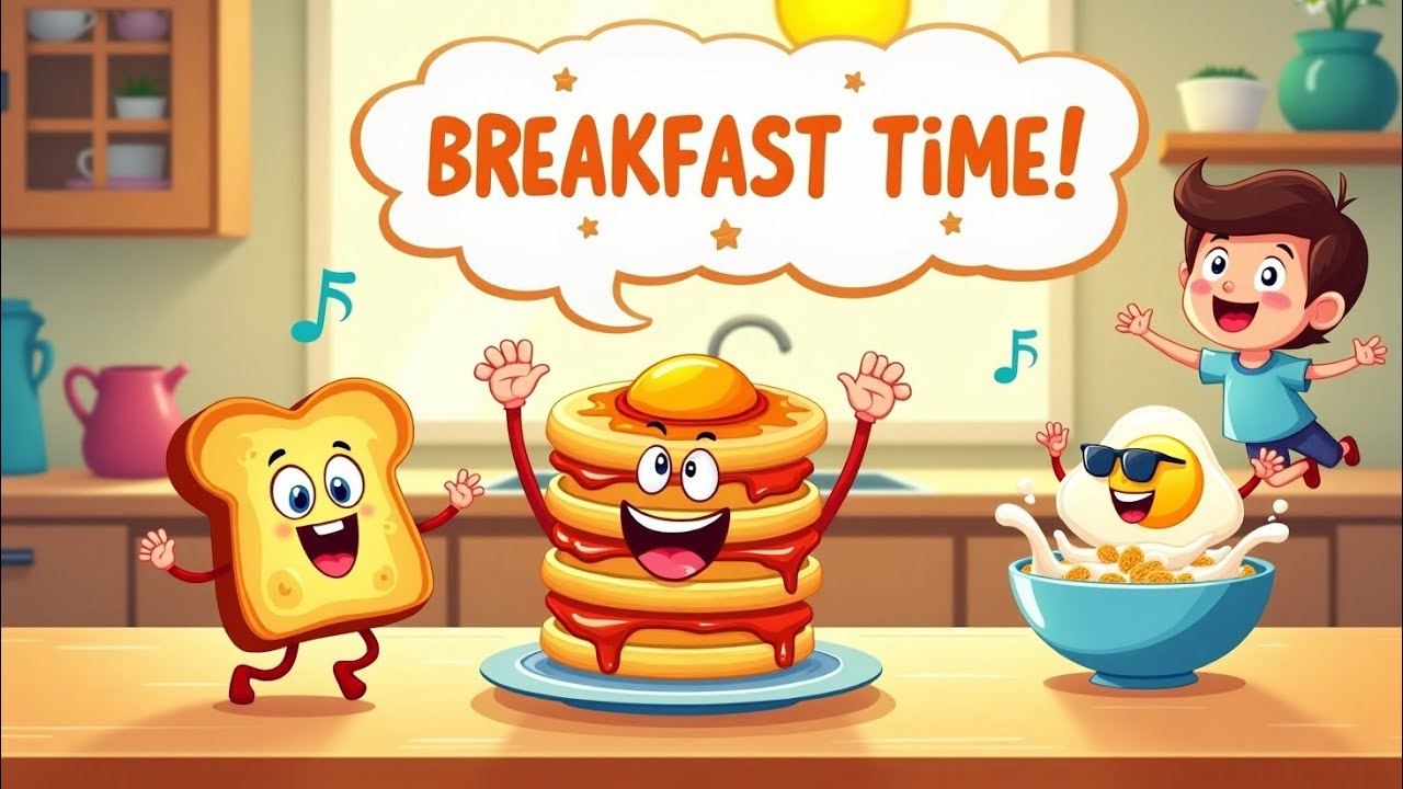 "Breakfast Time Song | Funny Nursery Rhyme for Kids | Morning Song"| # ...