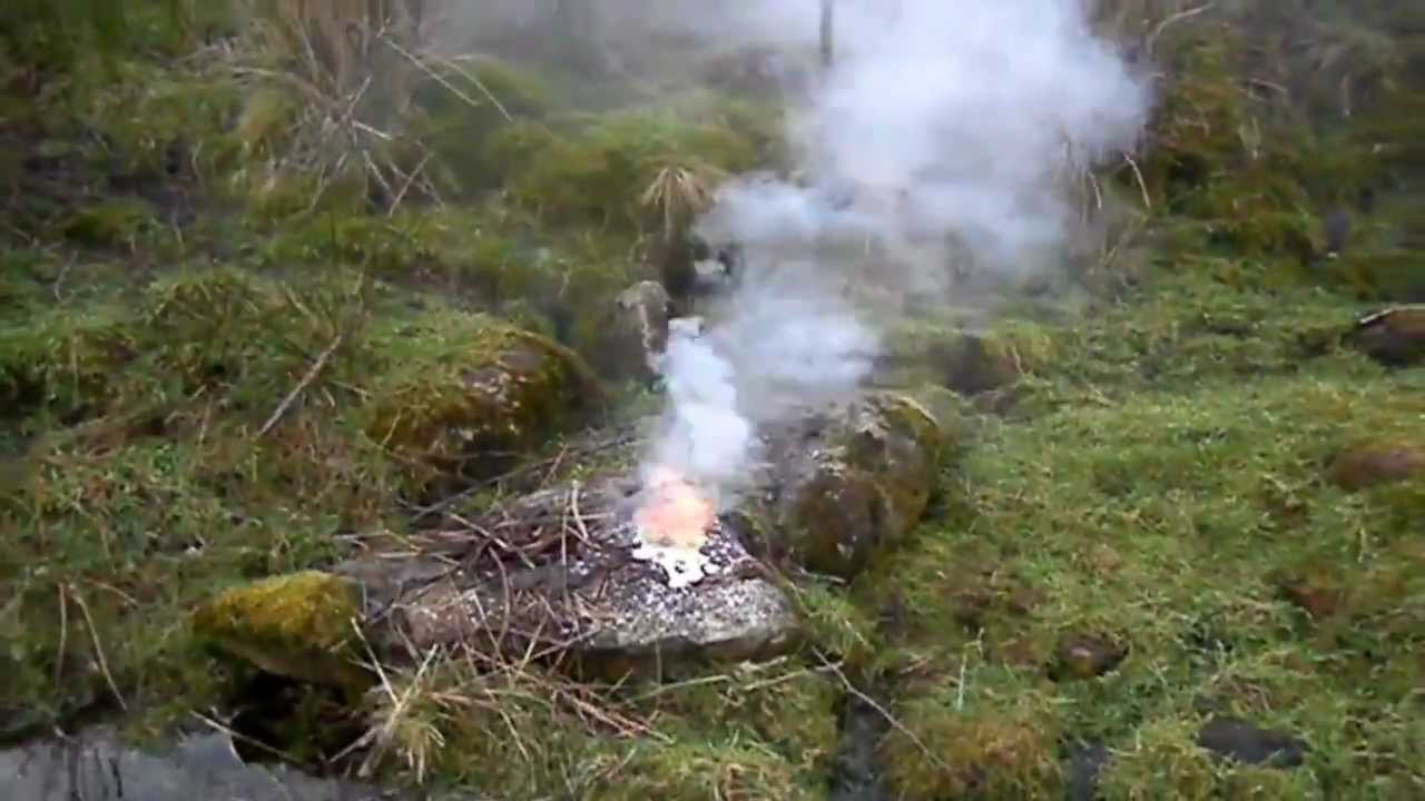 Homemade smoke bomb test 2 - YouTube