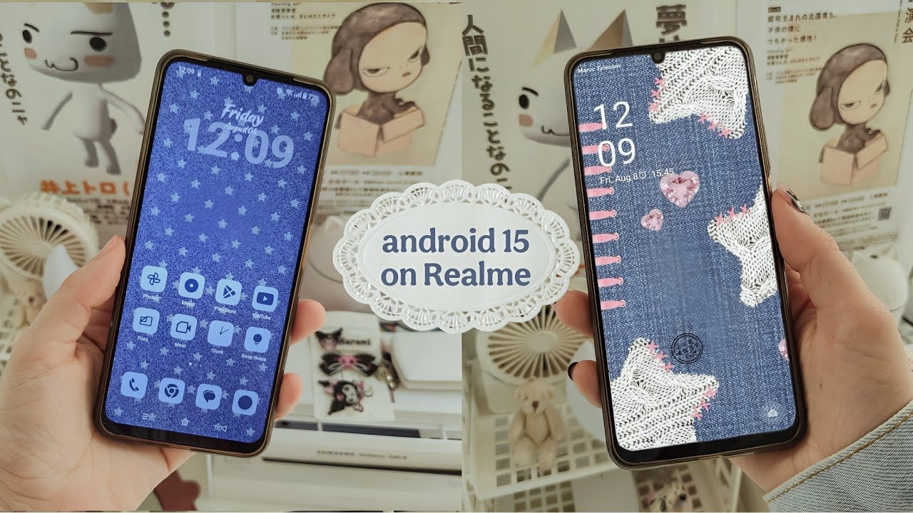 Android 15 On Realme C53 💙 How To make your android phone aesthetic 🫐 ...