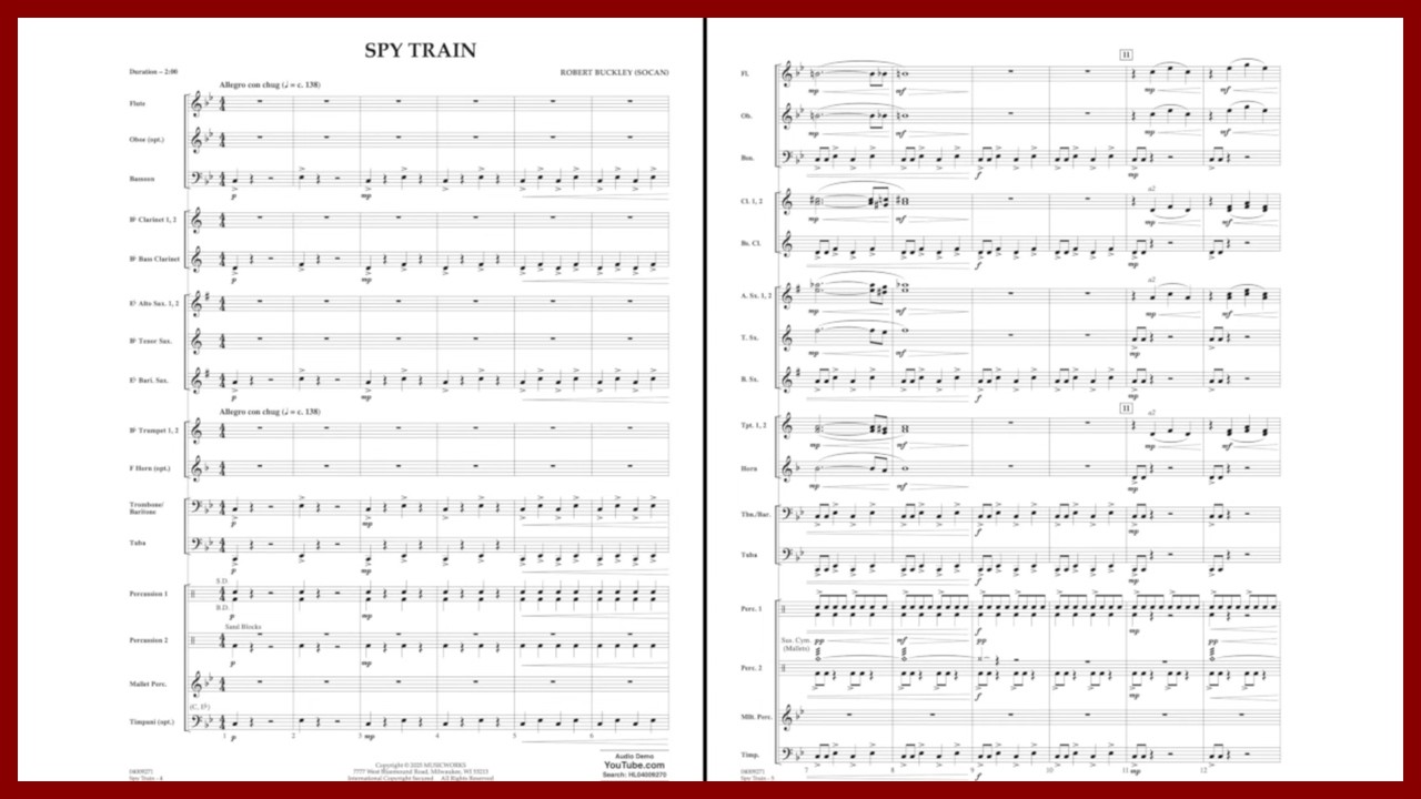 Spy Train by Robert Buckley | Epic Band Original @HLConcertBand