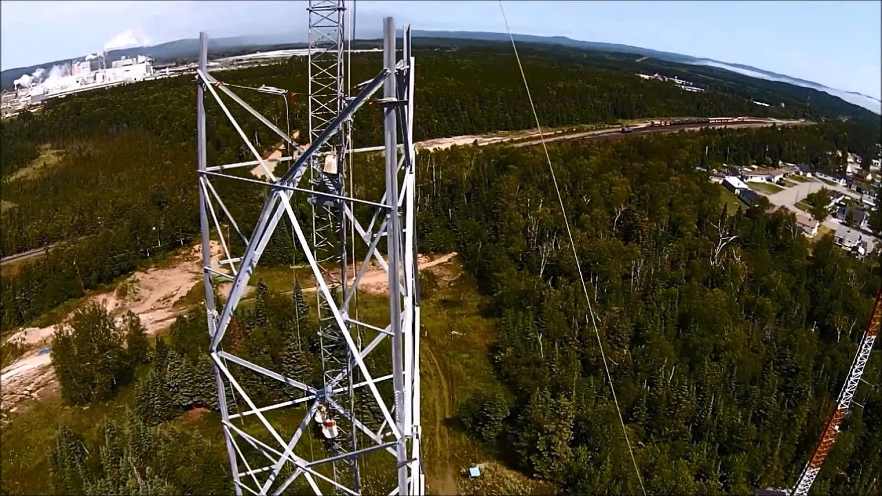 60m Self Support Tower Build - YouTube