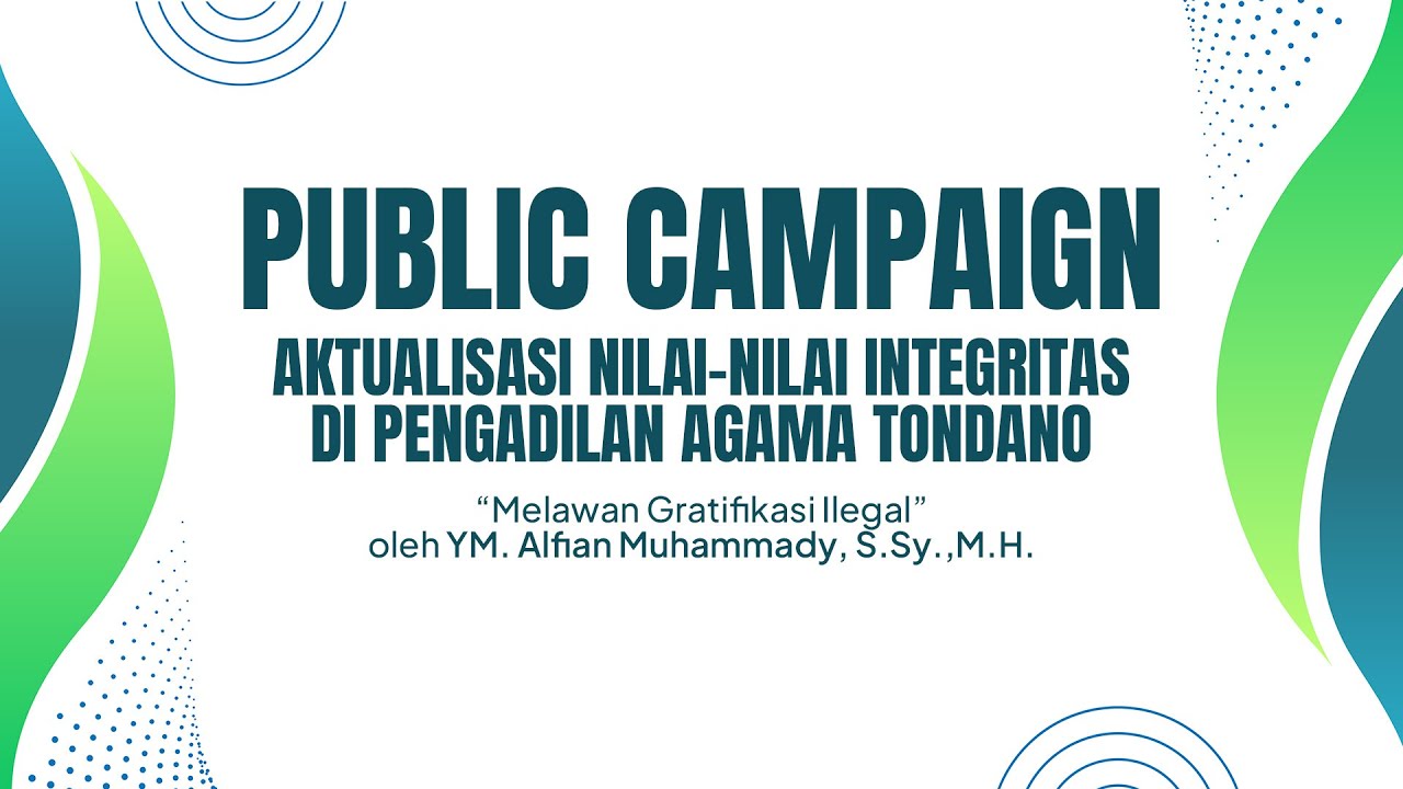 (LIVE) Sosialisasi "Melawan Gratifikasi Ilegal" | PA Tondano - YouTube