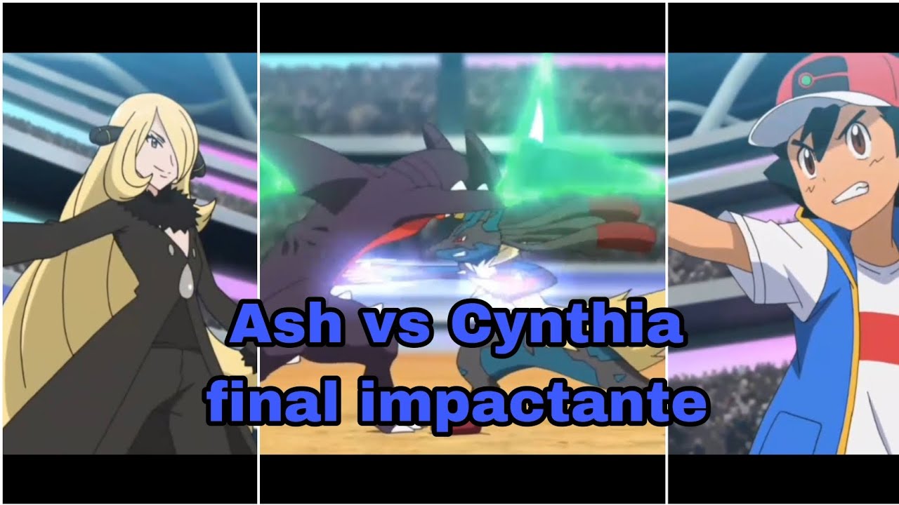 Ash vs Cynthia: final impactante - YouTube