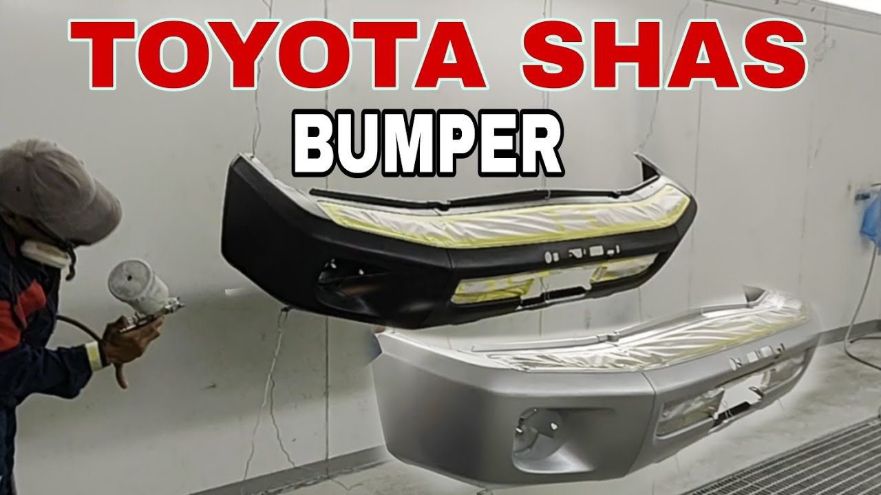 TOYOTA SHAS BUMPER REPAINT - YouTube