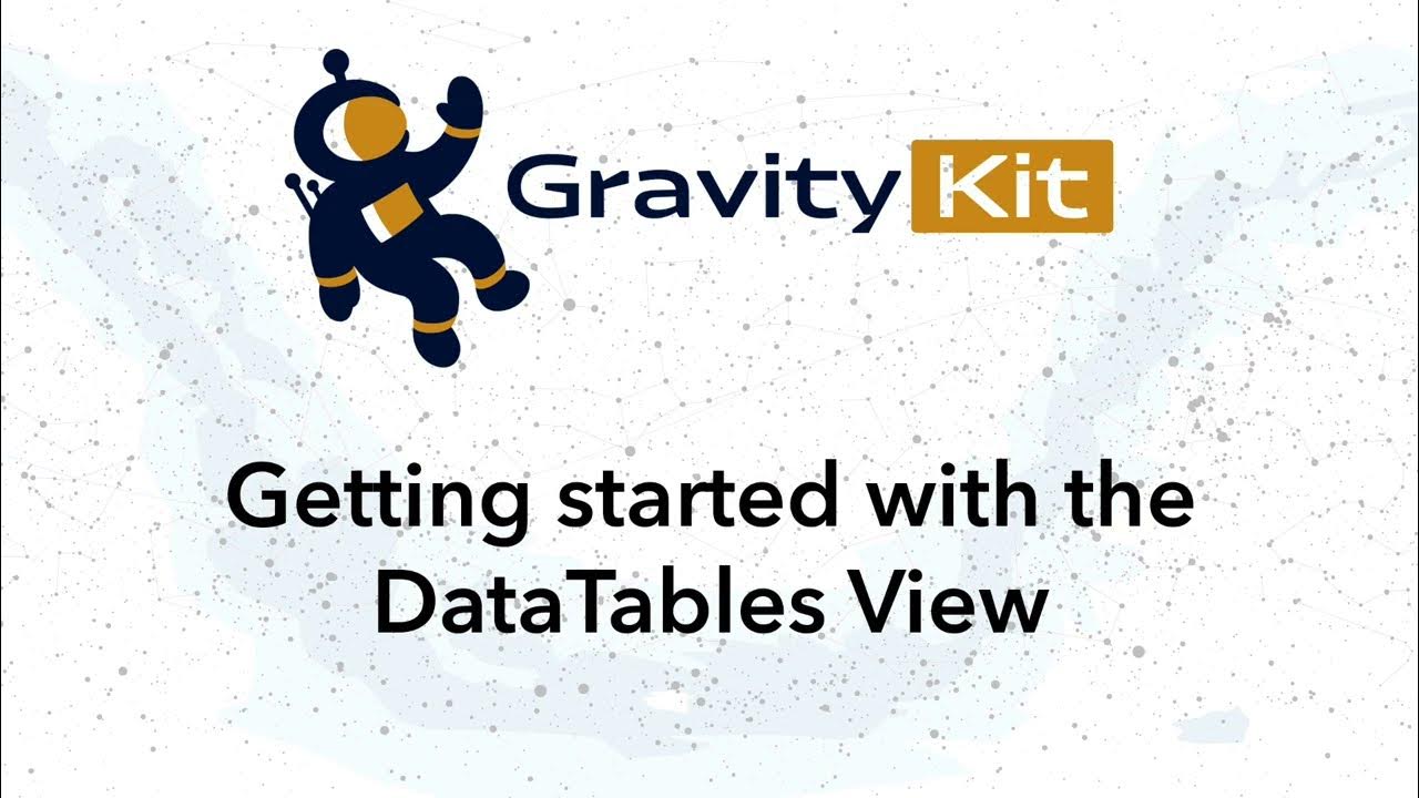 Getting Started With the GravityView DataTables Layout - YouTube