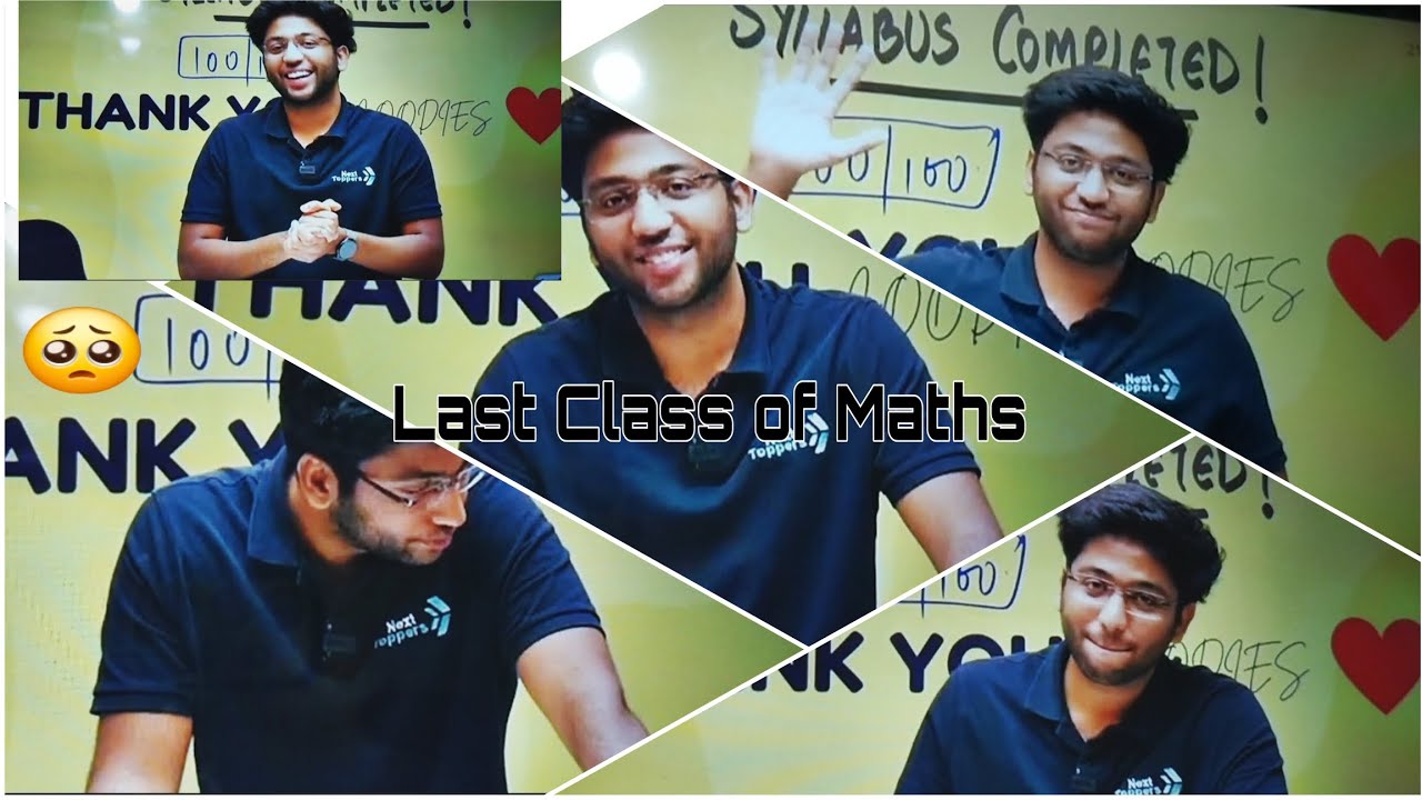 Last Class of maths🥺on aarambh batch - YouTube