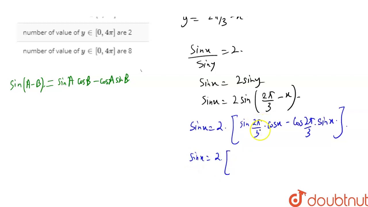 If X y 2pi 3 And Sin X siny 2 Then The YouTube if-x-y-2pi-3-and-sin-x-siny-2-then-the-youtube