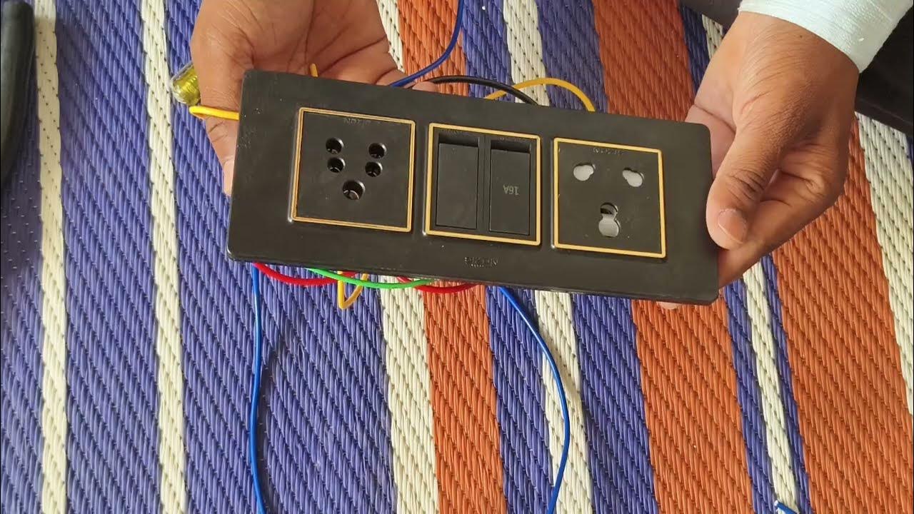 || Two Switch two socket connection || board wiring || - YouTube