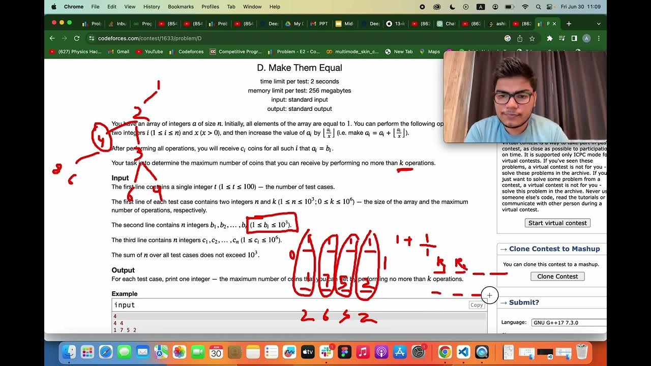 CF Edu 122, D make them equal. #codeforces #cp #coding #google #iitian - YouTube