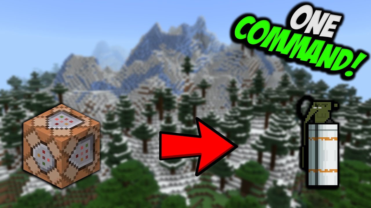 SMOKE BOMBS! - One Command - Minecraft Bedrock - YouTube
