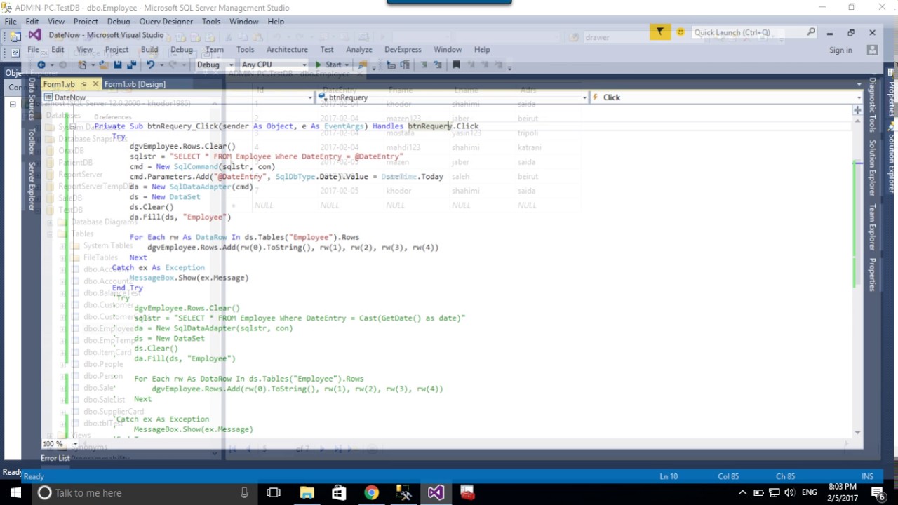 Retrieve Data Based On Current Date - YouTube