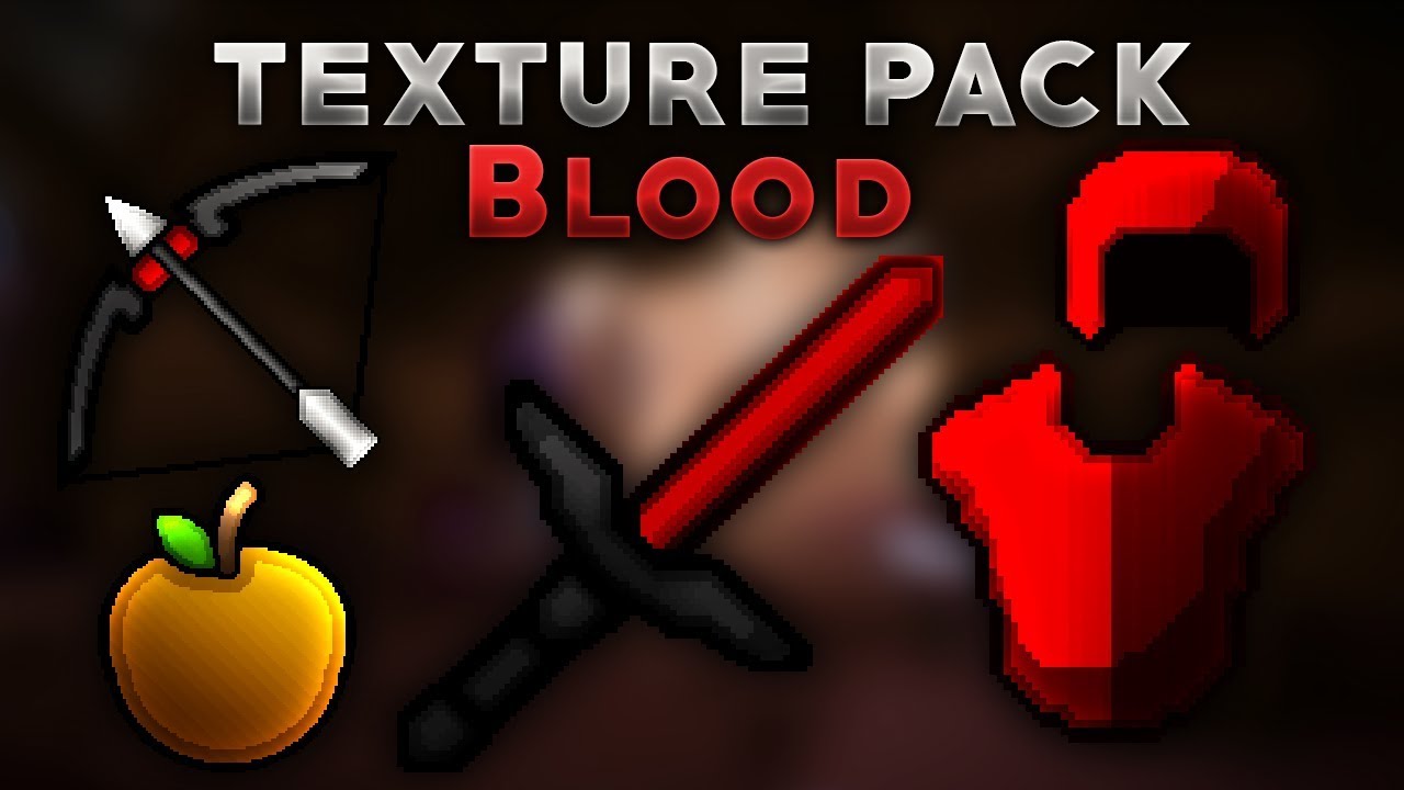 Minecraft Texture Pack PvP - Blood | 1.8 1.9 1.10 | - YouTube