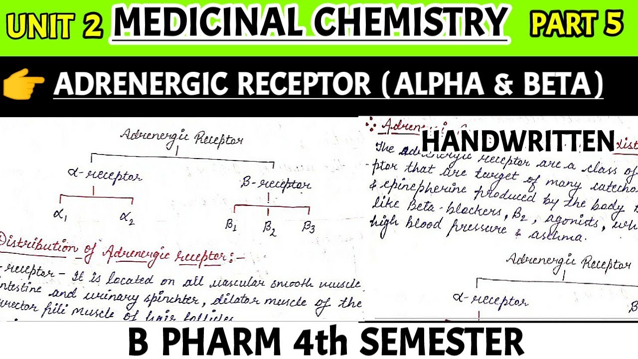 Adrenergic receptors (alpha and beta) and their distribution || Pharma ...