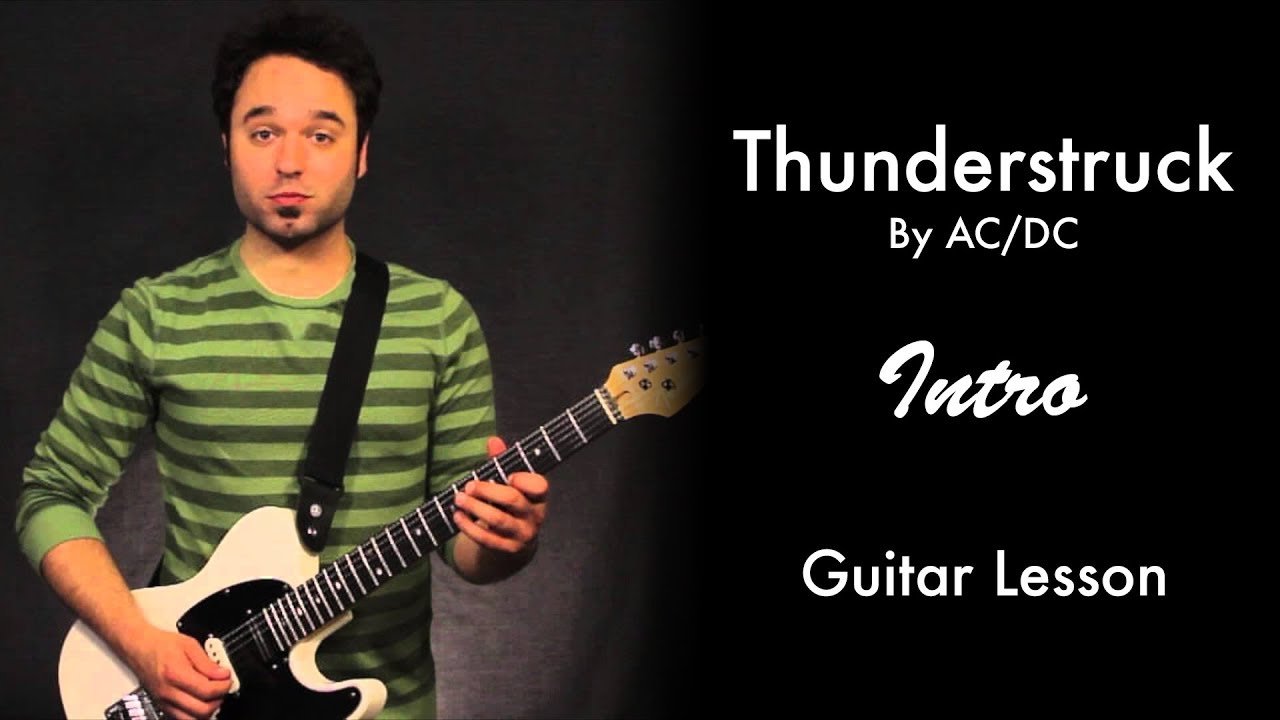 Thunderstruck by AC/DC Intro Tutorial - YouTube