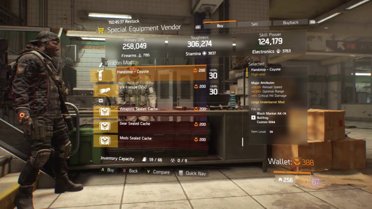 The Division - Weekly Vendor Reset 3/17/17 (LVOA-C Blueprint) - YouTube