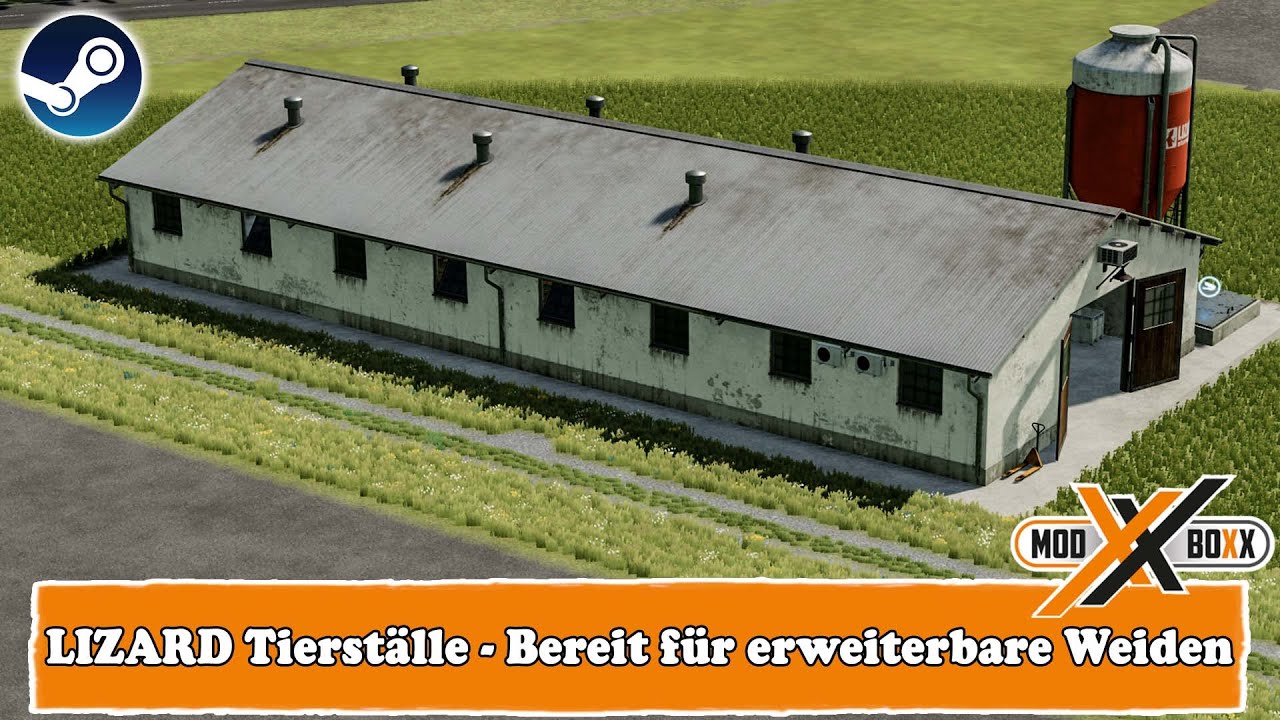 LS22 Mods | Lizard Tierställe Bereit Für Erweiterbare Weiden | Farming ...