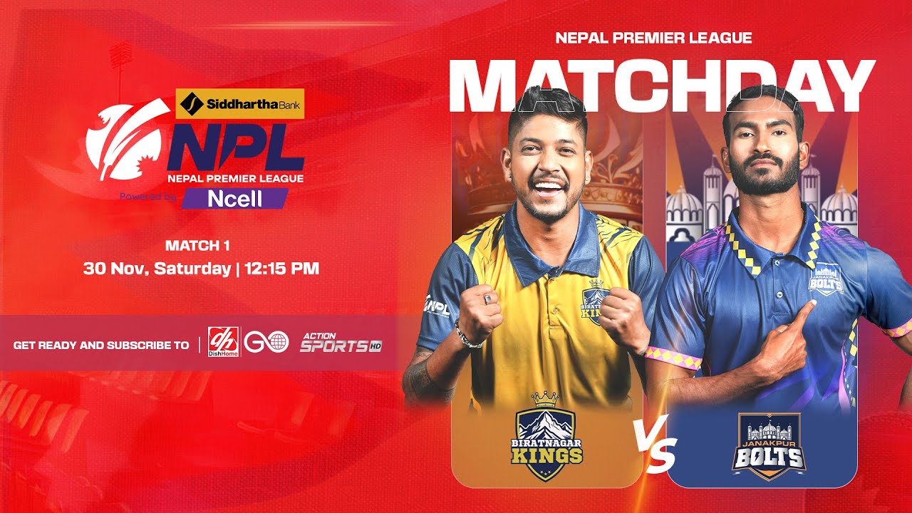 BIRATNAGAR KINGS VS JANAKPUR BOLTS || Siddhartha Bank Nepal Premier ...