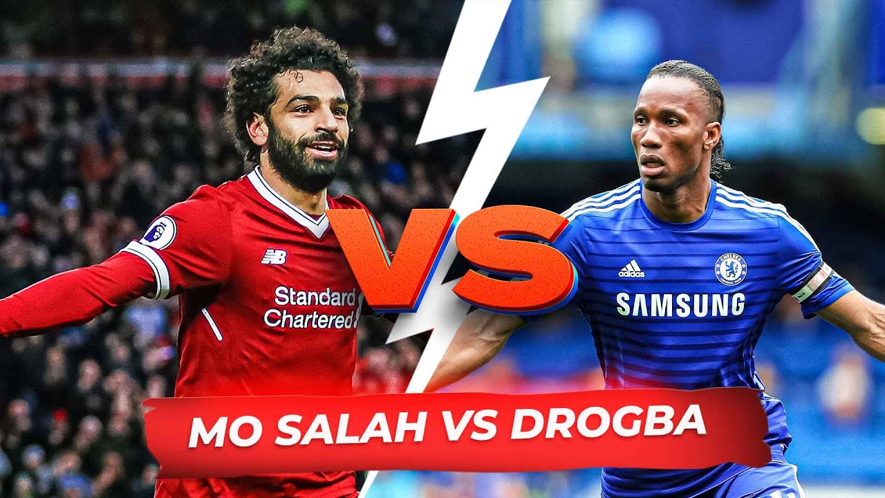 MO SALAH of @LiverpoolFC VS DIDIER DROGBA of @chelseafc #football # ...