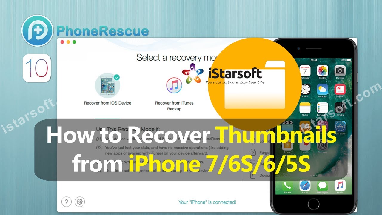 How to Recover Thumbnails from iPhone 7/6S/6/5S with iOS 10 - YouTube