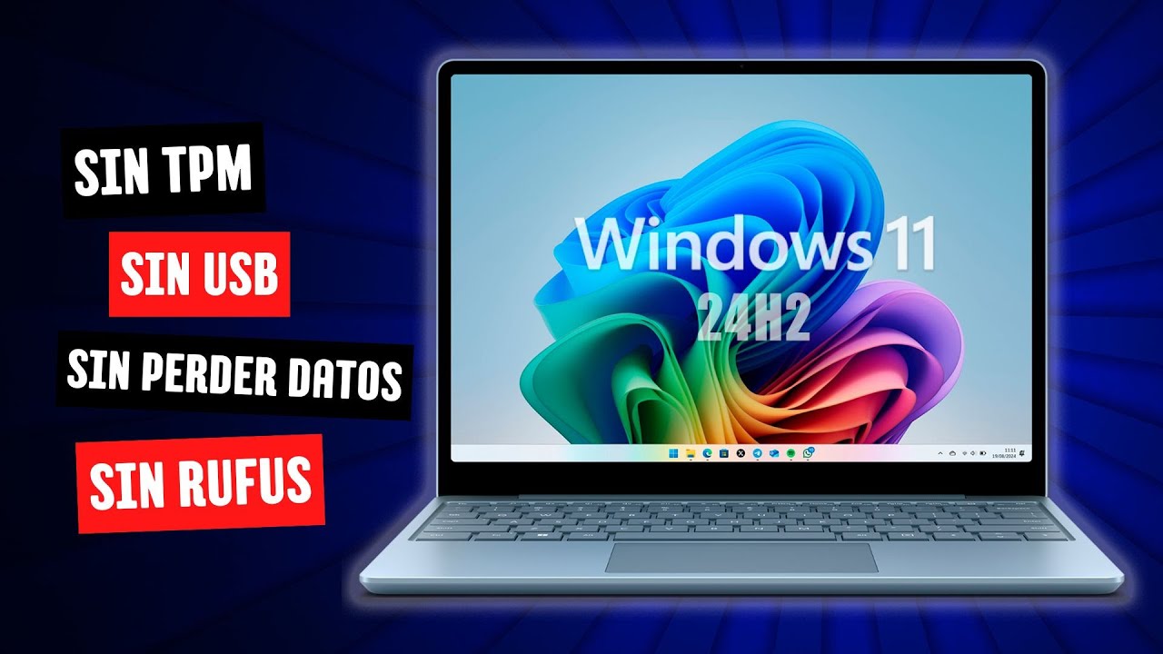 INSTALAR Windows 11 24H2 en PC NO compatible - METODO 2025 - Sin USB, Sin Perder Nada! 😱 - YouTube