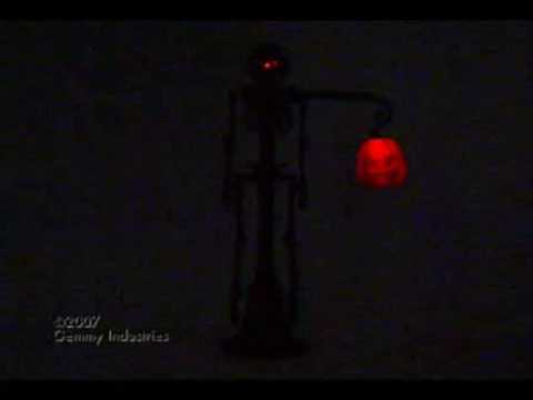 Skeleton Lamp Post - YouTube
