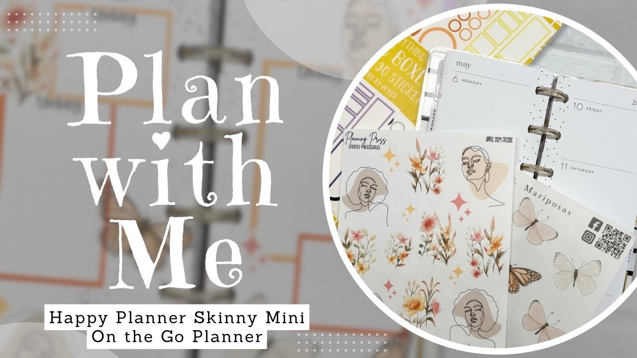 *WEEKLY* PLAN WITH ME | Happy Planner Skinny Mini | On the Go Planner ...