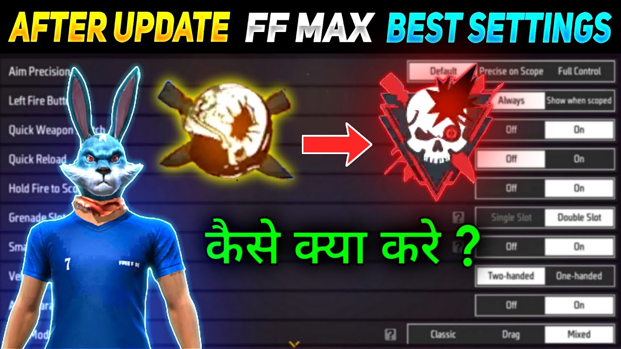 Free Fire Max New Setting After Update | Best Control Settings 2022 ...