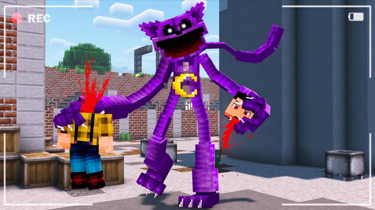 CATNAP ME ATACOU NO MINECRAFT!! ( SMILING CRITTERS ) POPPY PLAYTIME ...