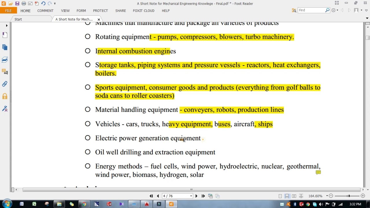A short note for mechanical engineering ,, Ch-1 - YouTube