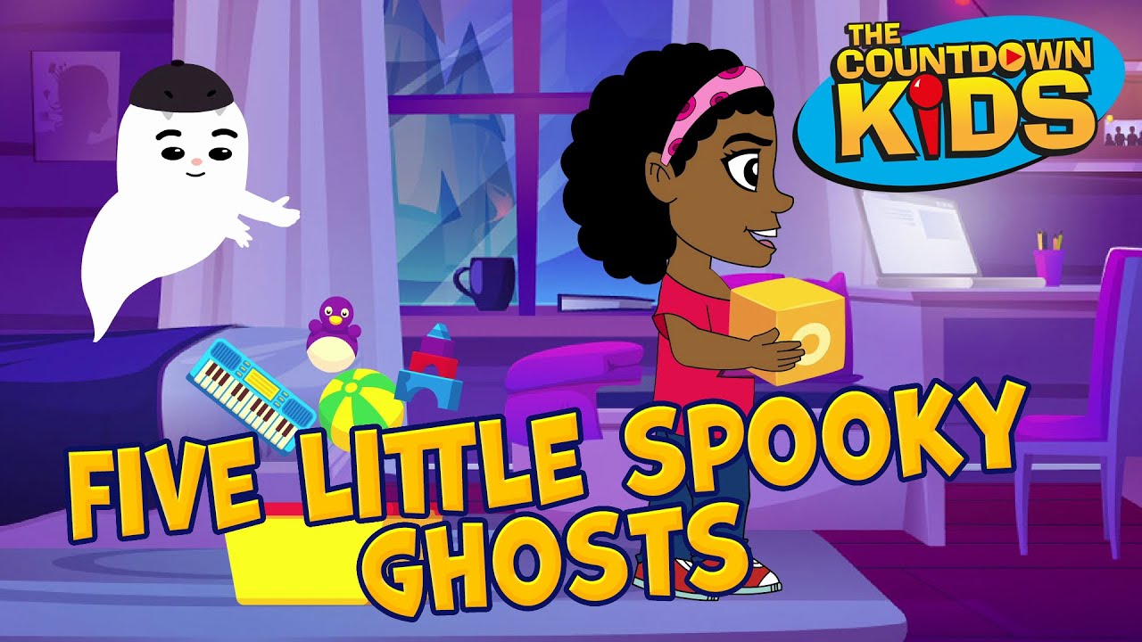 Five Little Spooky Ghosts - The Countdown Kids | Kids Songs & Halloween ...