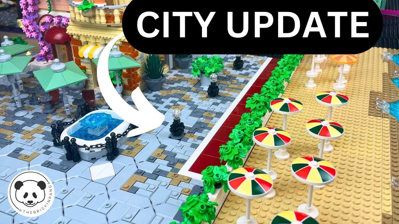 Lego City Update: Adding A Promenade Next To The Beach! - YouTube