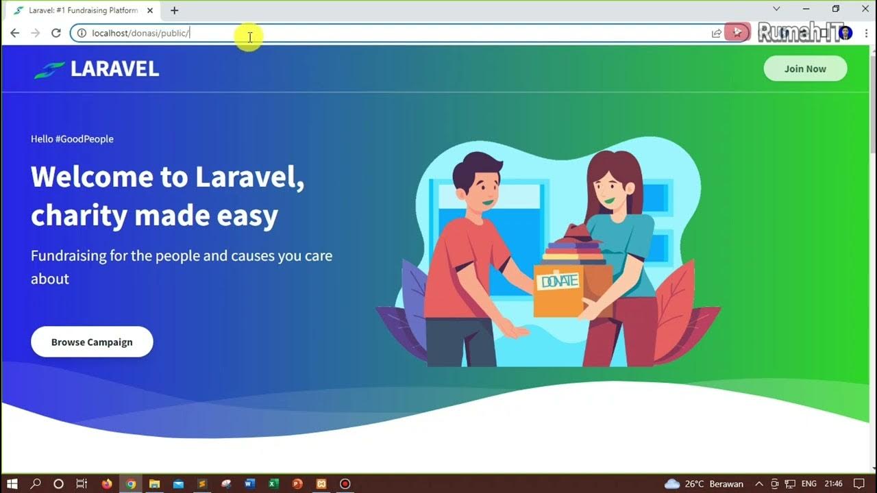 Menghilangkan public di URL Laravel - YouTube