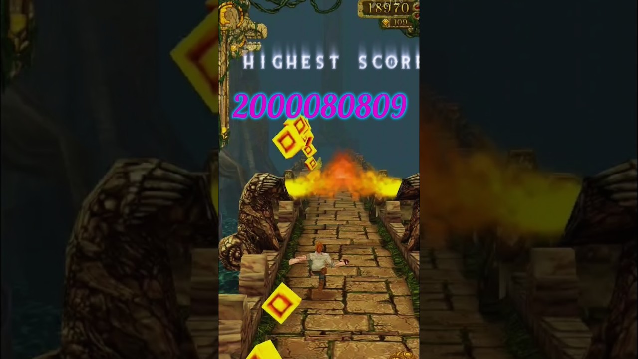 Temple run highest score - YouTube